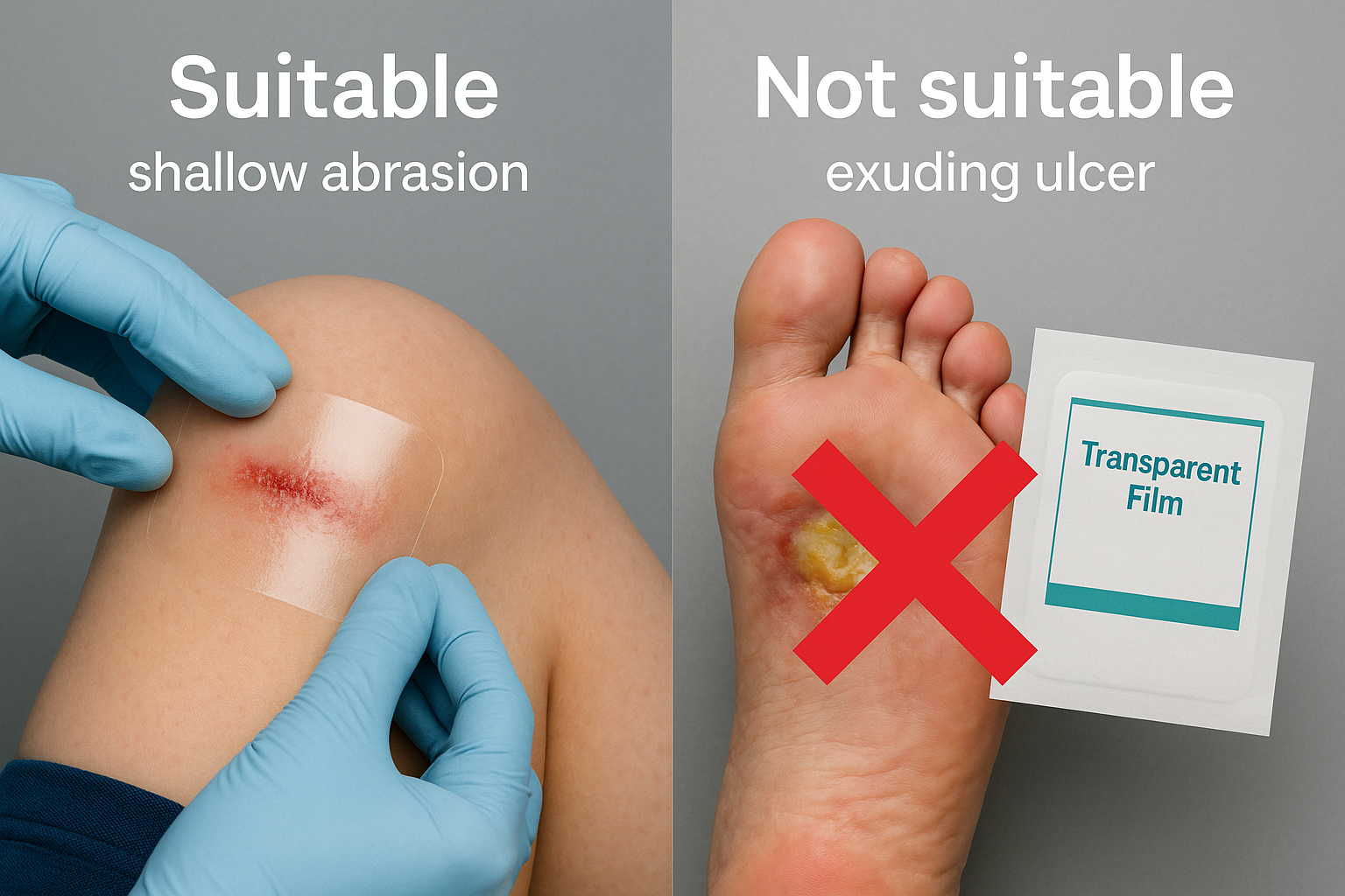 A Transparent Film Dressing Is Used for Which Type of Wound? - Wound ...